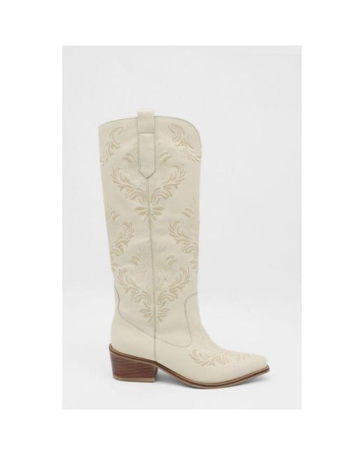 Stivali New York Jolene Western Cowboy Boots in White | Lyst