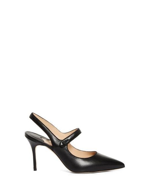 Manolo Blahnik Camparisli Pointed Toe Mary Jane Slingback Pump in Black | Lyst
