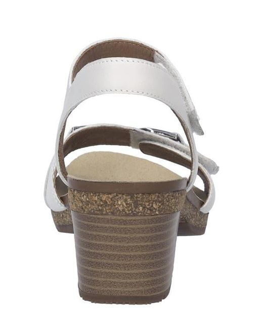Josef Seibel Grace Ankle Strap Sandal in Metallic | Lyst