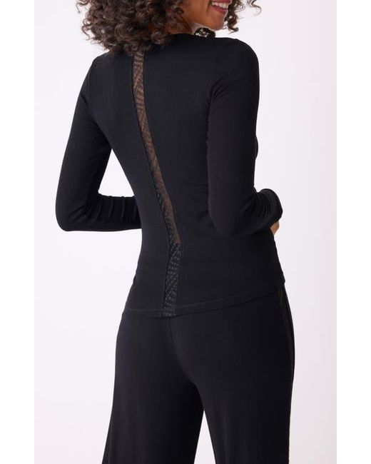 Pj Salvage Lacey Basics Stretch Modal Pajama Top in Blue | Lyst