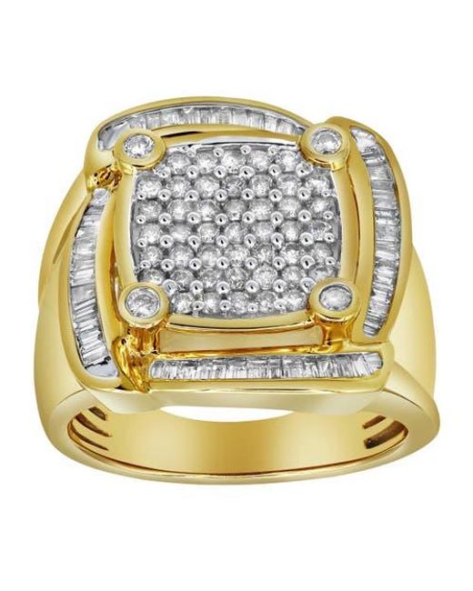 LuvMyJewelry Ice Hurricane 14K Diamond Statement Ring in Metallic | Lyst