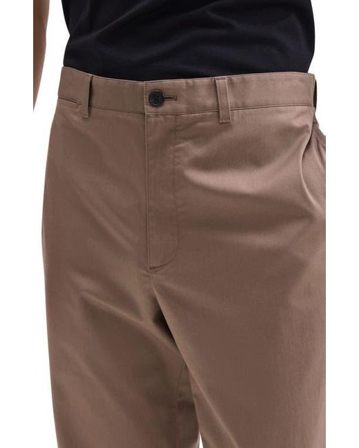 Theory Hanson Straight Leg Chinos in Brown for Men | Lyst