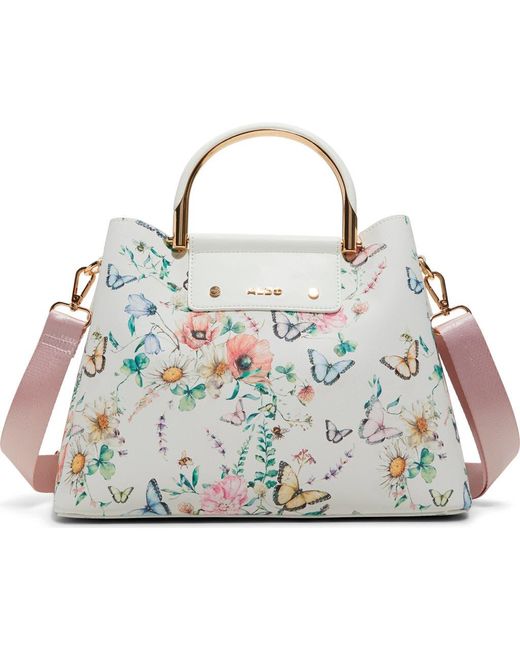 ALDO Sloana Faux Leather Satchel Bag | Lyst