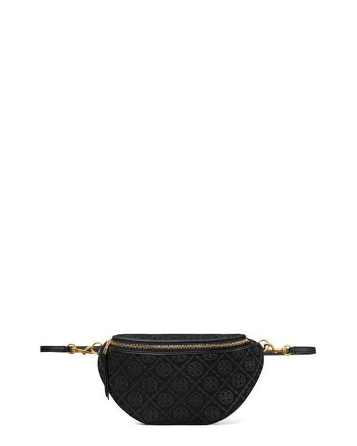 Tory Burch T Monogram Jacquard Belt Bag in Black | Lyst