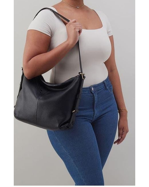 Hobo International Emily Convertible Leather Backpack in Black | Lyst