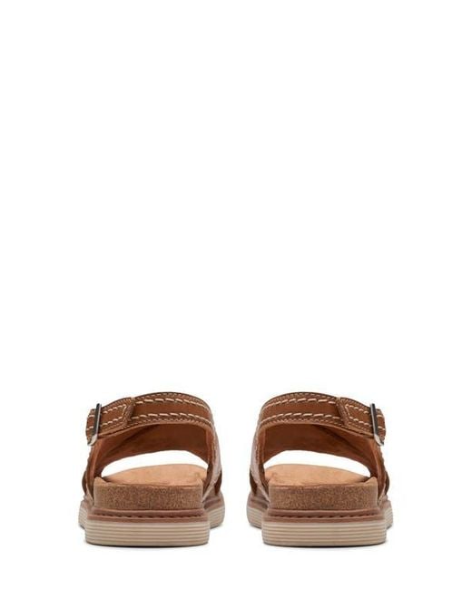 Clarks Arwell Slingback Sandal in Brown | Lyst
