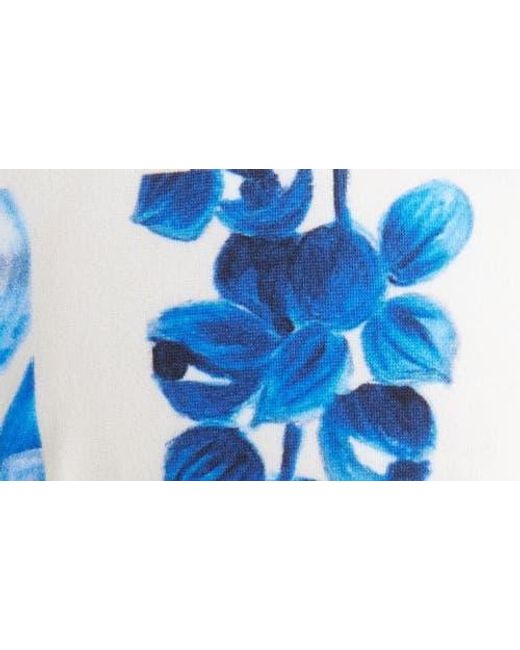 FARM Rio Garden Tiles Triangle Bikini Top in Blue | Lyst