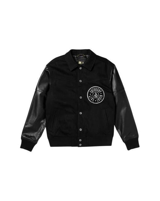 Volcom Snl 50 Collegiate Jacket in Black for Men | Lyst