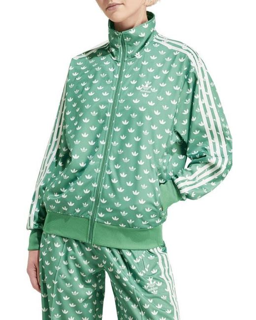 adidas Monogram Firebird Recycled Polyester Track Jacket in Green | Lyst