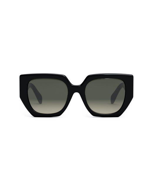 Celine Triomphe 55mm Gradient Butterfly Sunglasses In Black Lyst