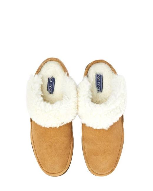 Hari Mari Tia Genuine Shearling Lined Slipper in Brown | Lyst