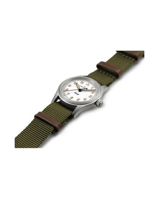 Hamilton Khaki Field Nato Strap Watch, 33Mm in Gray for Men | Lyst