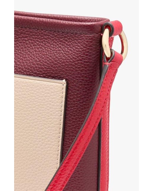 Kate Spade Ava Colorblock Pebbled Leather Crossbody Bag in Purple | Lyst