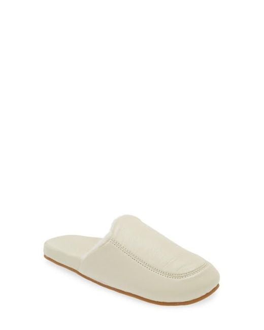Olukai Konea Genuine Shearling Lined Mule in White | Lyst