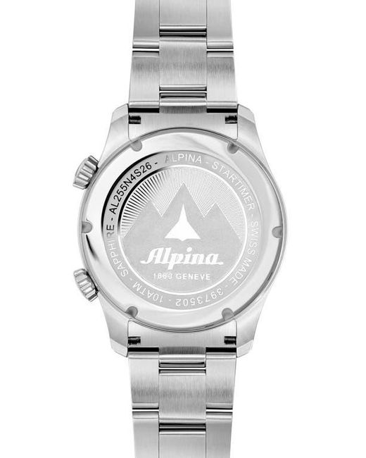 Alpina Startimer Pilot Quartz Worldtimer Bracelet Watch, 41Mm in Gray ...