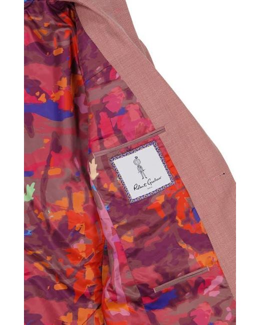 Robert Graham Mclaine Wool Blend Herringbone Sport Coat in Pink for Men ...