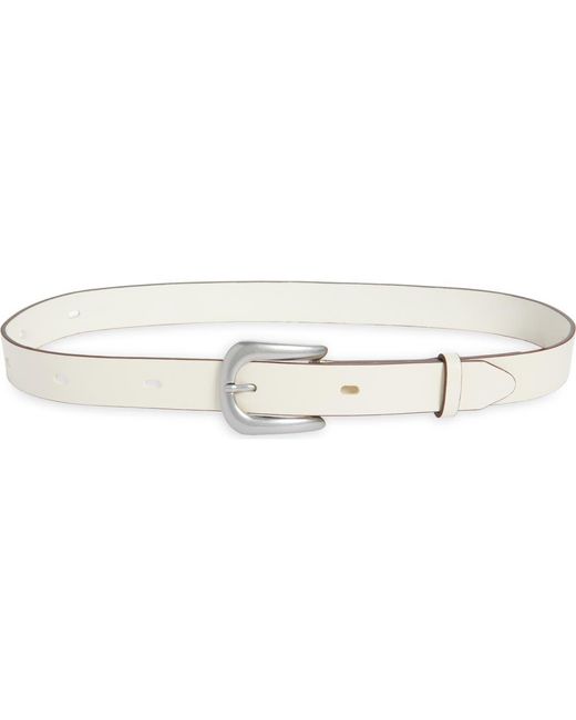 Rag & Bone Stevie Leather Belt in White | Lyst