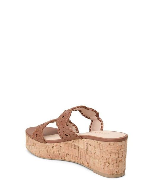 Jack Rogers Laurin Platform Wedge Sandal in Brown | Lyst