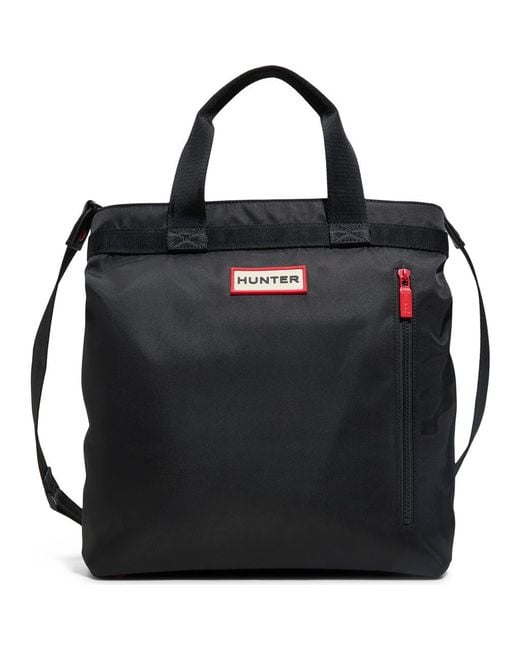 HUNTER Hybrid Convertible Tote Bag in Black | Lyst