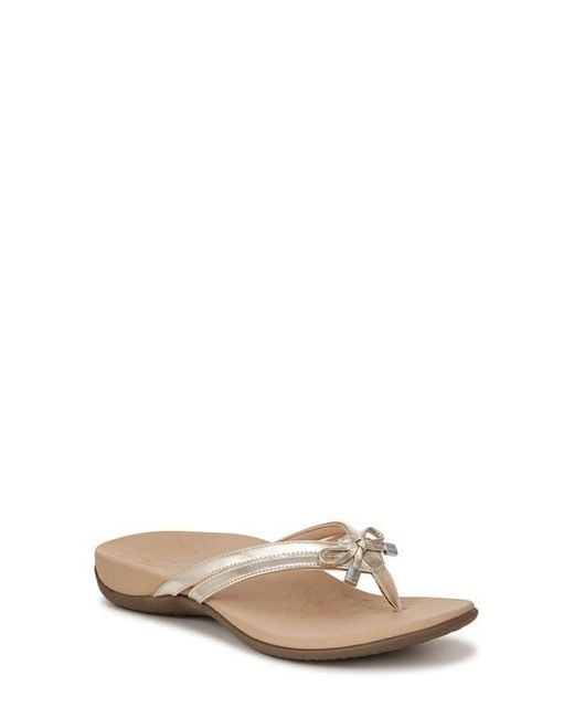 Vionic Bella X Flip Flop in Metallic | Lyst