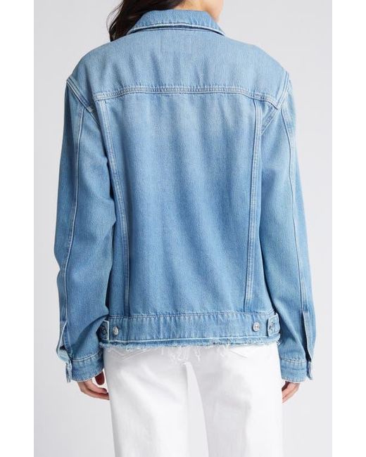 PAIGE Felix Denim Jacket in Blue | Lyst