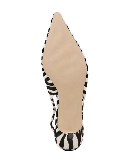 Steve Madden Kari Pointed Toe Kitten Heel Slingback Pump in White | Lyst