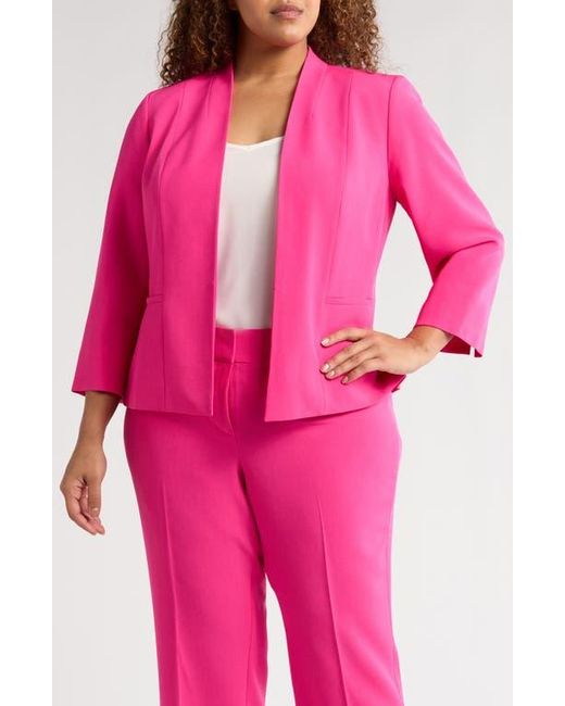 Kasper Julia Collarless Crepe Jacket in Pink | Lyst