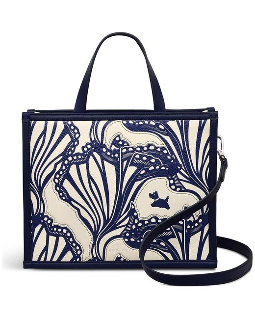 Radley Under The Sea Ziptop Satchel Bag in Blue | Lyst