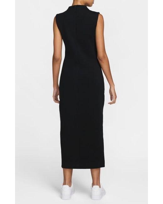 Nike Tech Fleece Sleeveless Maxi Dress in Black | Lyst