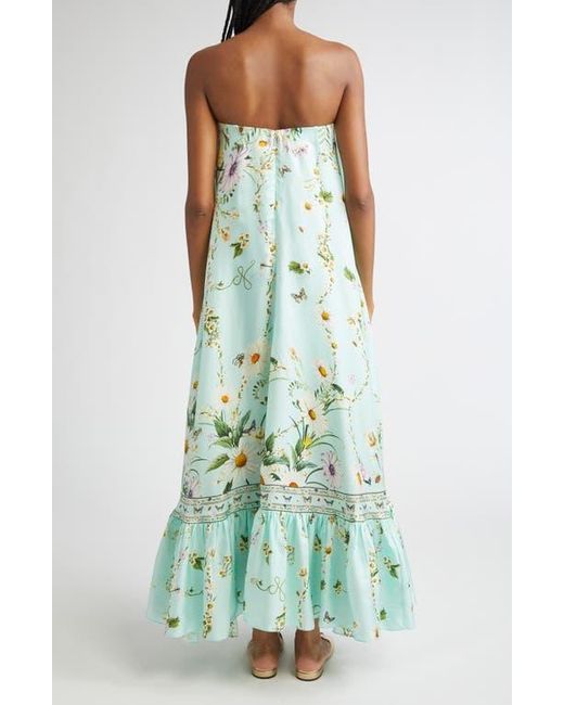 CAMILLA Convertible Silk Maxi Dress in Green | Lyst