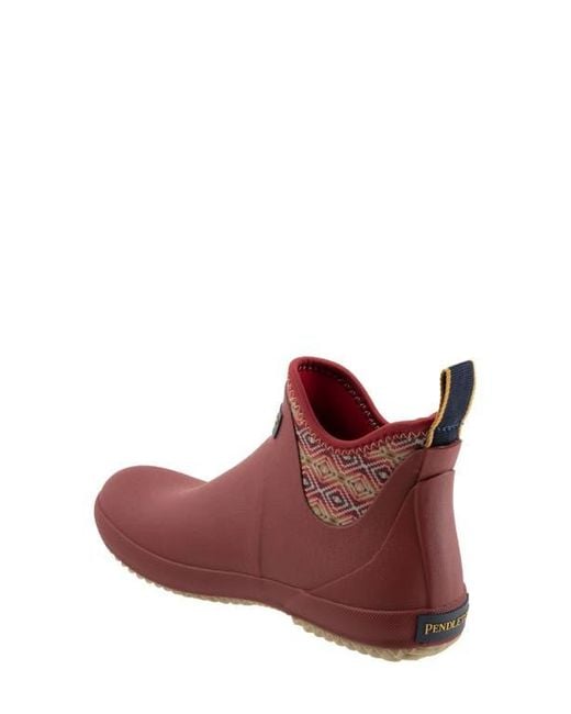 Pendleton Abiquiú Sky Waterproof Chelsea Rain Boot in Red | Lyst