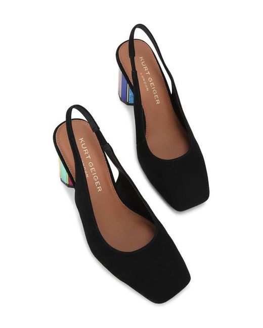 Kurt Geiger Perspex Slingback Pump in Black | Lyst