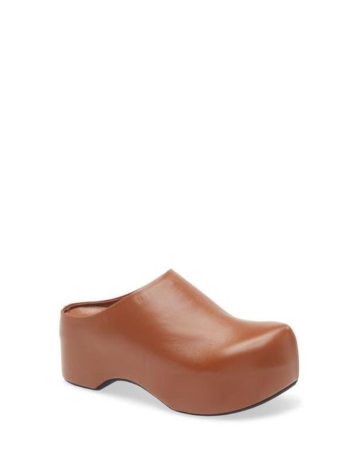 Marni Chunky Platform Clog in Brown | Lyst