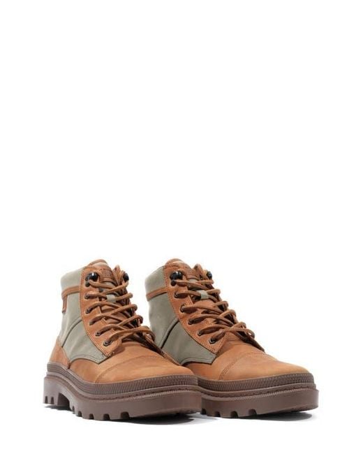 Palladium Pallatrooper Rough Boot in Brown for Men | Lyst