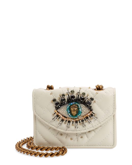 Kurt Geiger Micro Kensington Eye Quilted Leather Crossbody Bag in ... Kurt Geiger Micro Kensington Eye Quilted Leather Crossbody Bag in ...