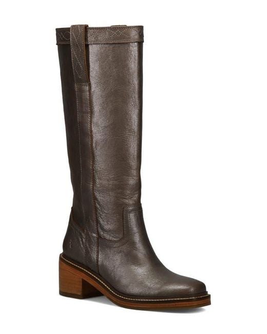Frye Kate Block Heel Boot in Brown | Lyst