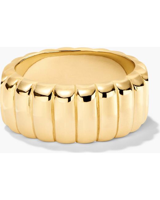 MEJURI Bold Futed Ring in Metallic | Lyst