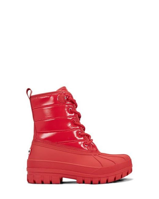 HUNTER Stanly Insulated Waterproof Duck Boot in Red | Lyst