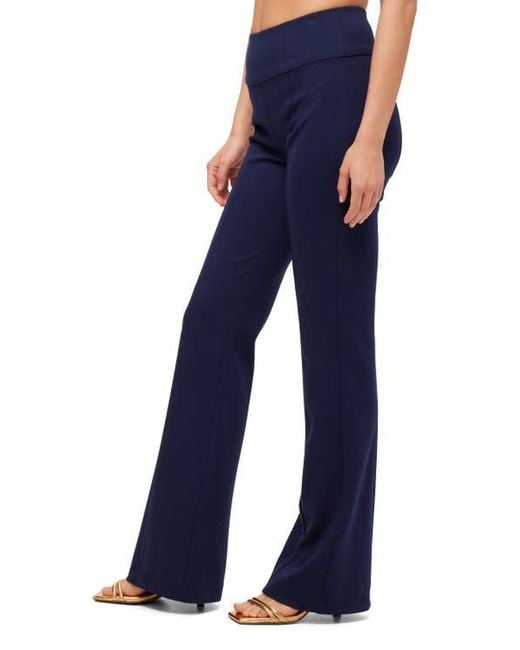Trina Turk Ponte Flare Leg Becker Pant in Blue | Lyst