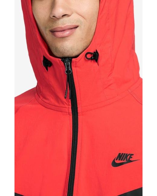 Nike Sportswear Tech Windrunner Jacket in Red for Men | Lyst