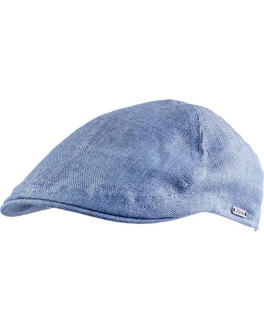 Wigéns Linen Pub Cap With Curved Peak in Blue for Men | Lyst