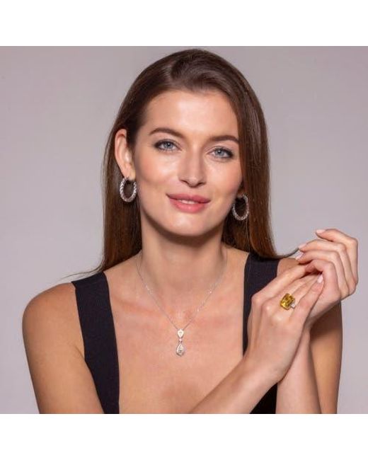 Anna Zuckerman Cali 10 Carat Diamond Crystalline Ring in Metallic | Lyst