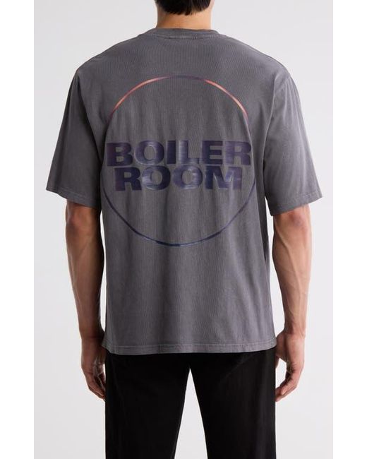 BOILER ROOM Core Logo Oversize Cotton Graphic T-Shirt in Gray for Men ...