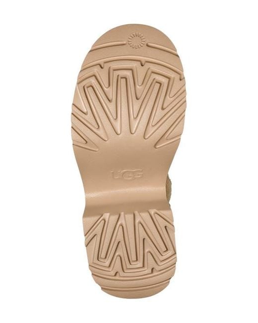 UGG Ultra Mini New Heights Sunwave Platform Boot in Natural | Lyst