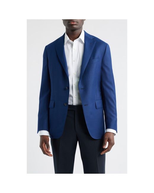 Heritage Gold Wool & Silk Sport Coat in Blue for Men | Lyst