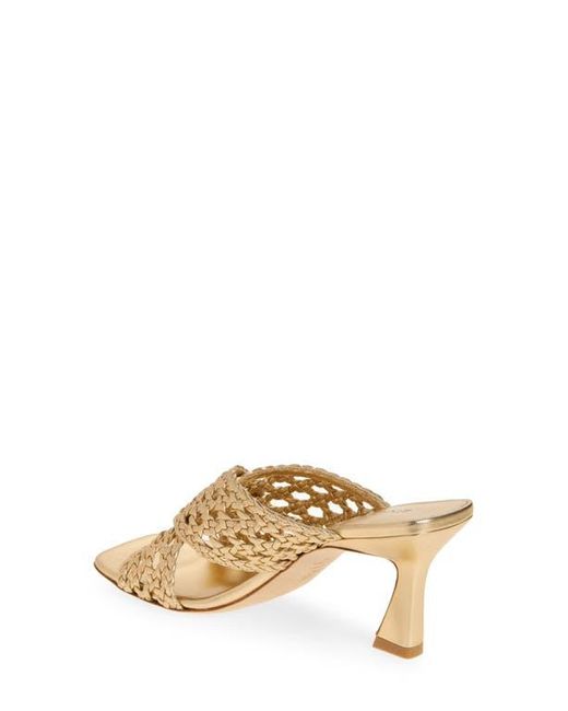 Stuart Weitzman Thea Slide 75 Sandal in Metallic | Lyst