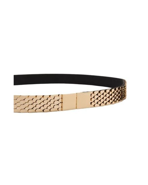 Mango Metal Scale Belt in Natural | Lyst