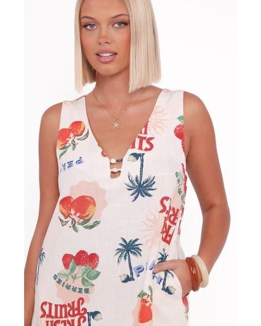Petal & Pup Guilia Minidress in Red | Lyst