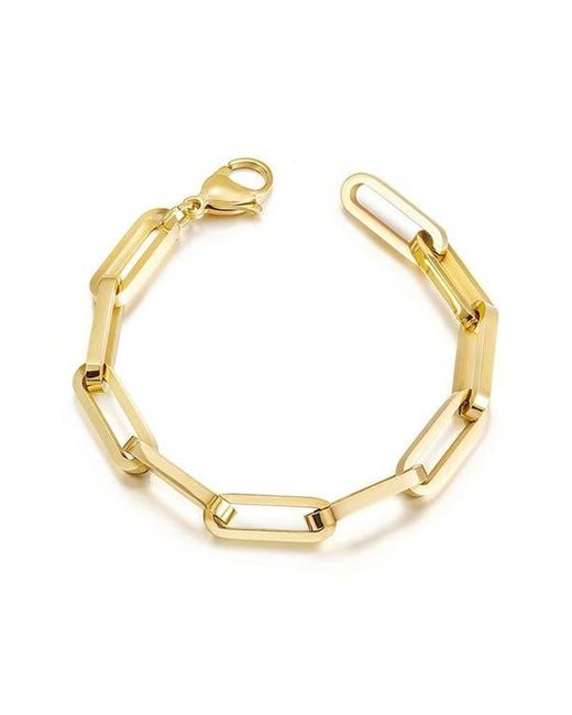 Jane Basch Oversize Paper Clip Chain Bracelet in Metallic | Lyst