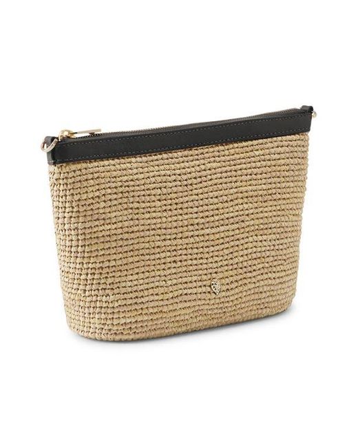 Helen Kaminski Liliana Raffia Crossbody Bag in Metallic | Lyst